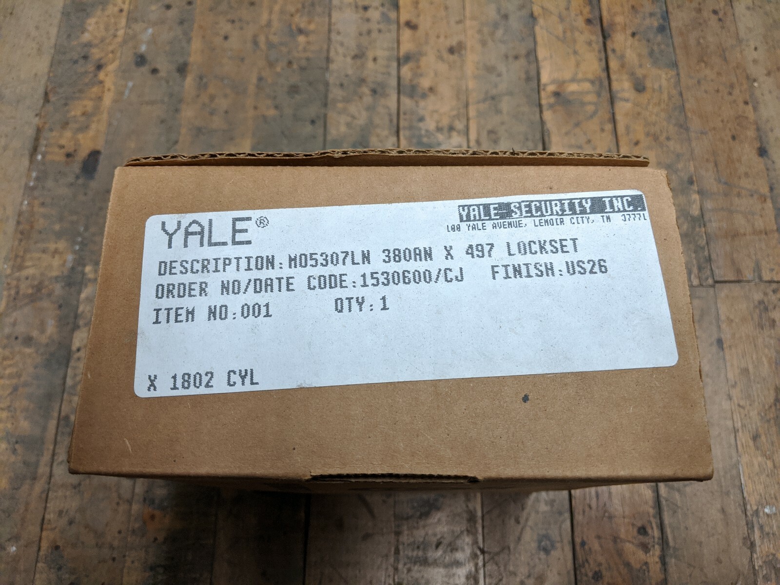 Yale MO5307LN x 625 (US26) Bright Chrome Cylindrical Entrance Lockset ...