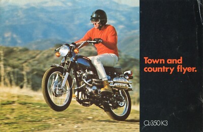 1971 Honda CL350 K3 Ad Motocross Motorcycle POSTER 24 X 36 INCH Sweet ...