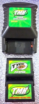 TYCO R/C TMH FLEXPAK 4-HRS QUICK RECHARGIABLE BATTERY PACK 1997 MANTEL ...