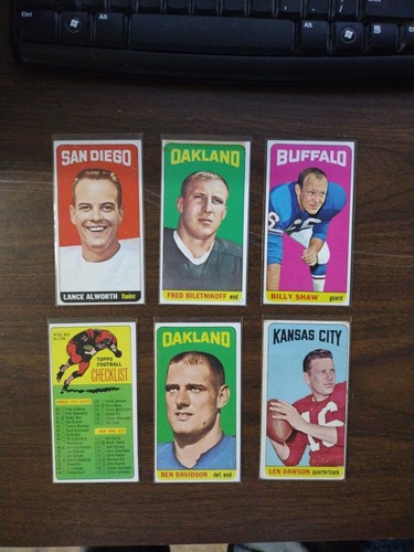 1965 topps football complete set (Namath Is a Reprint) | eBay