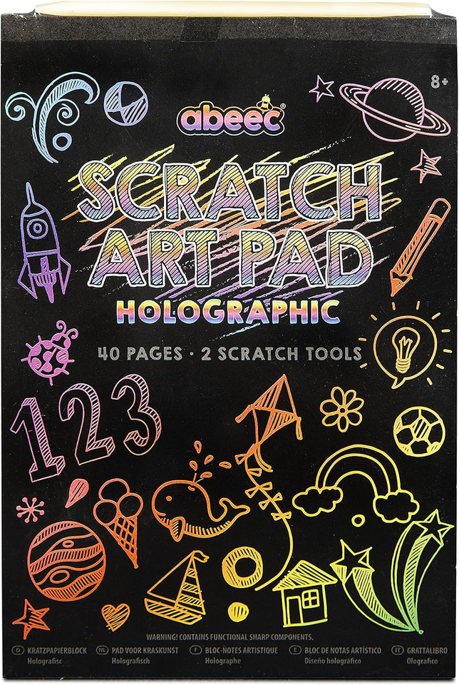 Scratch Art Pads - Rainbow Scratch Paper for Kids - Arts & Crafts Party ...