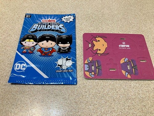 Coles DC Super Hero Builders Collectables #20 Starfire character super ...