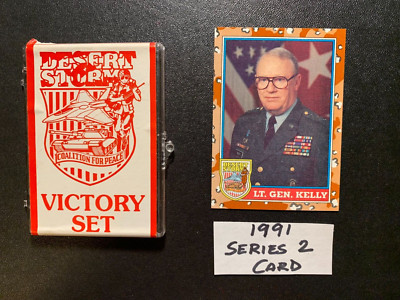 DESERT STORM LT. GENERAL KELLY Card 1991 TOPPS 2nd SERIES #160 | eBay
