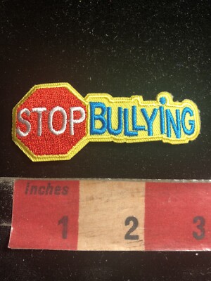Road Sign Theme STOP BULLYING Patch - Anti Bully -Be Ally Of Bullied ...