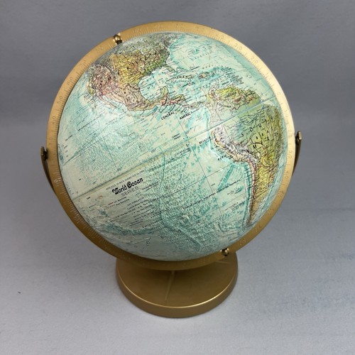 Replogle 12" Globe World Ocean Series 3D Relief Vintage Moveable w ...