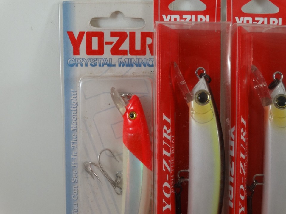 Four Yo-Zuri Fishing Lures Crystal Minnow Freshwater (F) Sealed New | eBay
