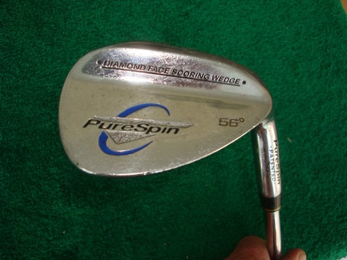 PureSpin Diamond Face Scoring Wedge 56* Sand Wedge Flex Steel Golf Club ...