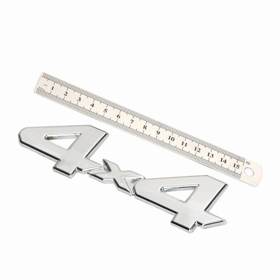 Chrome 4x4 Emblem Rear Trunk Off-Road Tailgate Badge For Toyota Tundra ...