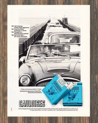 Gauloises Cigarettes - Reklame Werbeanzeige Original-Werbung 1981 (12 ...
