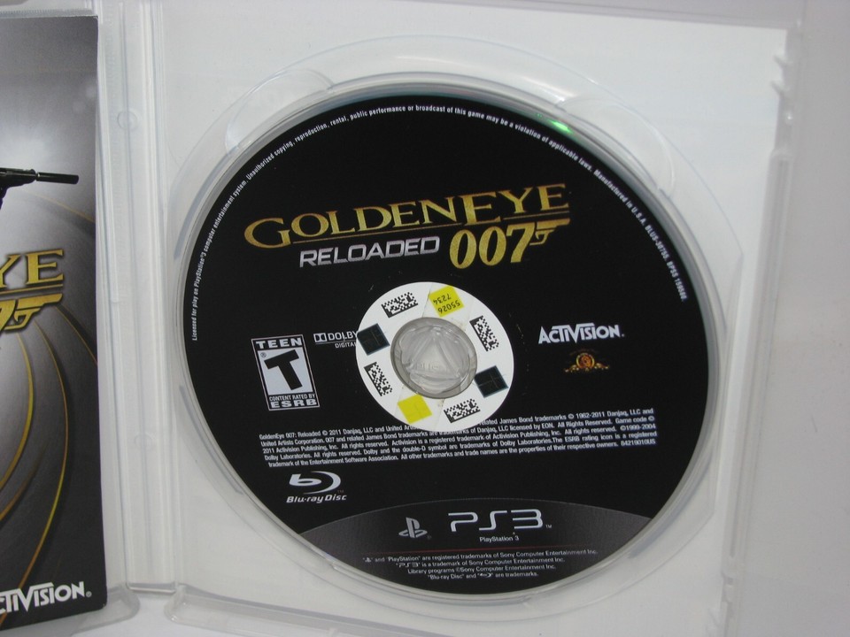 GoldenEye 007: Reloaded (Sony PlayStation 3, 2011) PS3 Complete W ...