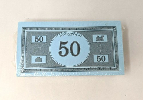 New Monopoly Board Game Replacement Banker Paper Money Bills Cash Piece ...