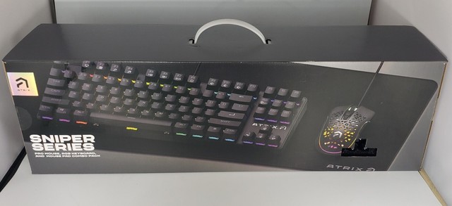 Atrix Sniper Series Keyboard and Mouse 2021 PC - With Mousepad for sale ...