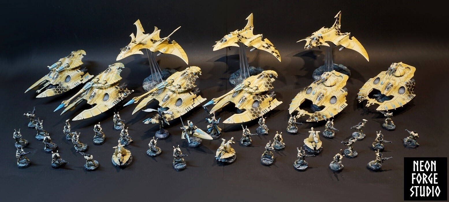 WH40K Eldar Army Commission Hemlock Wraithfighter Fire Prism Wave Serpent | eBay