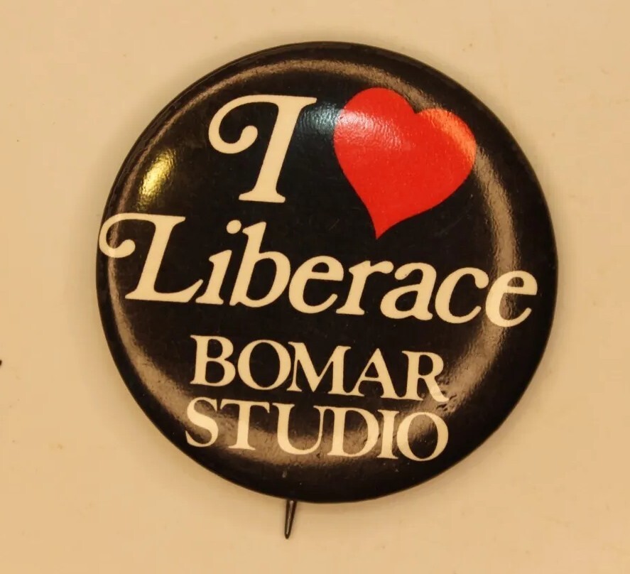 Vintage 1970's I (Love) Liberache Bomar Studio 1.5" Black Pin-back Button Gay | eBay