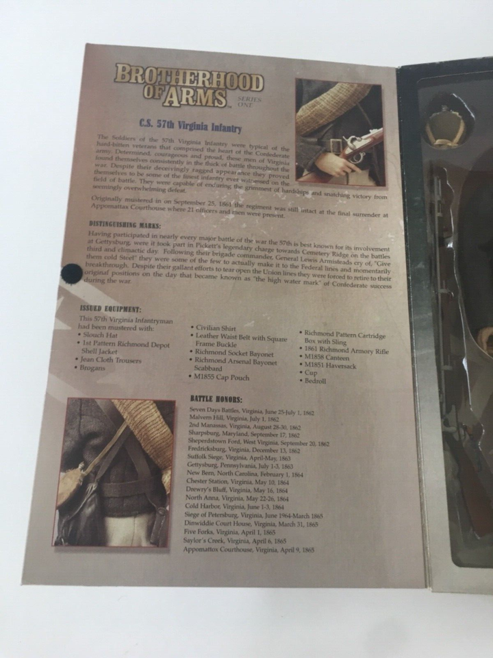 SIDESHOW COLLECTIBLES 1/6 CS 57th Virginia Infantry Brotherhood of Arms ...