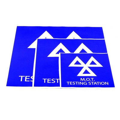 MOT Testing Station Sticker Garage Sign WINDOW DECAL Vinyl Sticker ...