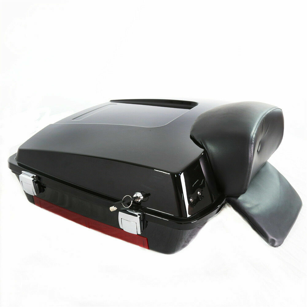 Razor Tour Pack Trunk w/ Backrest Pad For 97-13 Harley Davidson Road ...