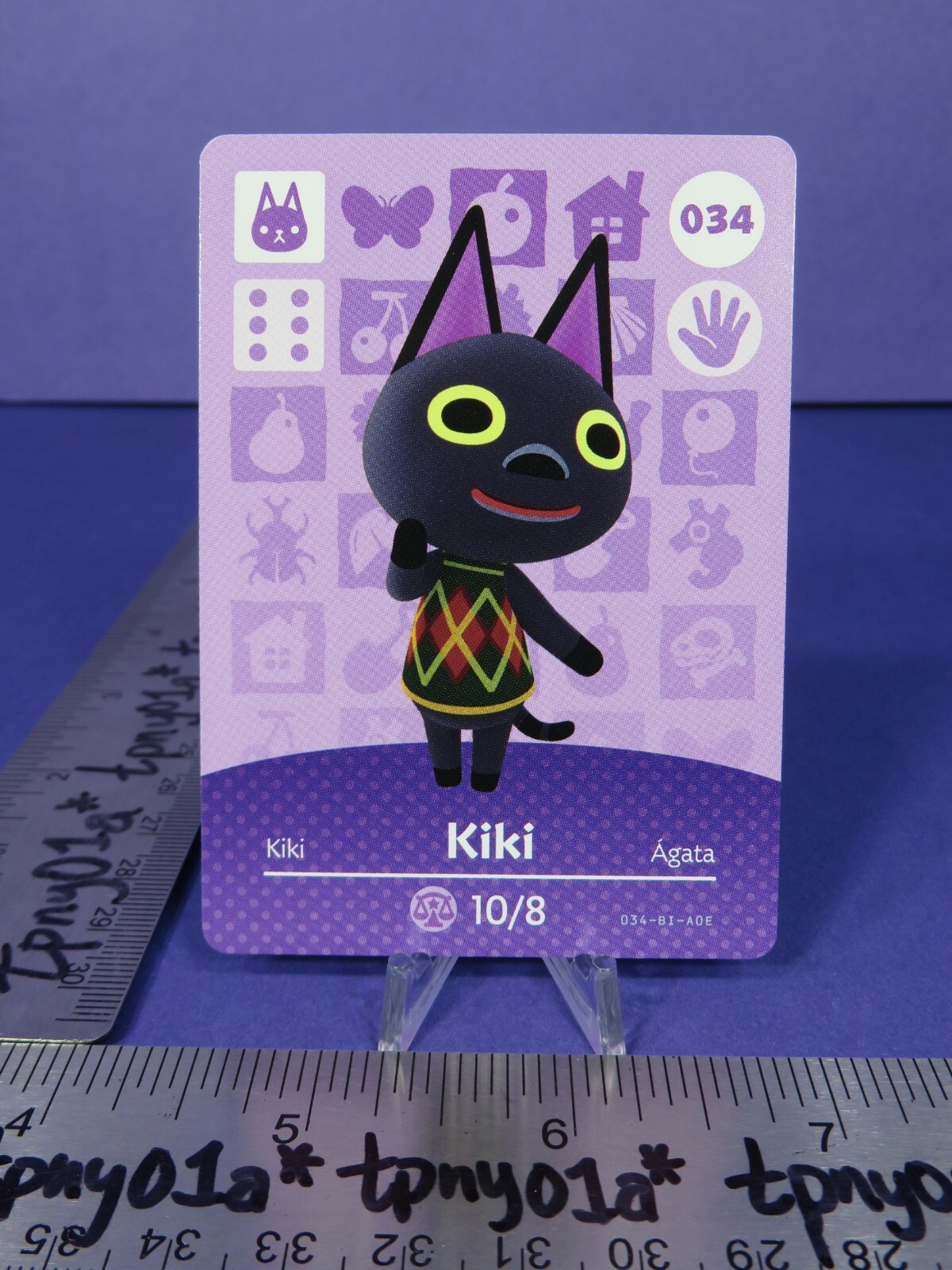 KIKI #034 AUTHENTIC US PACK FRESH Animal Crossing SERIES 1 Amiibo Card ...