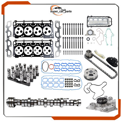 6.4 Hemi MDS Lifters Cam Kit Head Gaskets Bolts for Dodge Chrysler Jeep ...