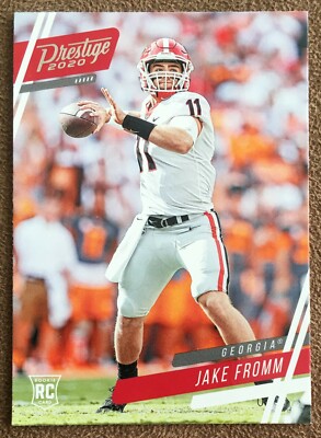 Jake Fromm 2020 Panini Chronicles Draft Picks Prestige Rookie #12 ...