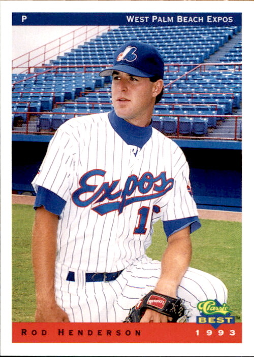 1993 West Palm Beach Expos Classic/Best #9 Rod Henderson Glasgow ...