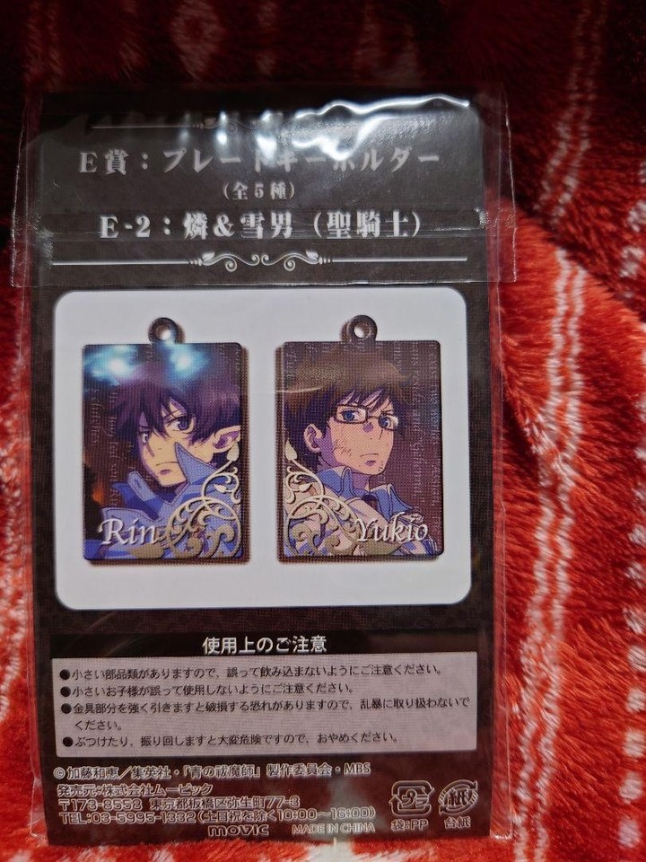Blue Exorcist Plate Keychain Rin Yukio Holy Knight | eBay