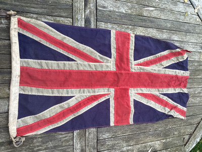 rare original ww1 1915 small linen RFC royal flying corps airfield flag ...