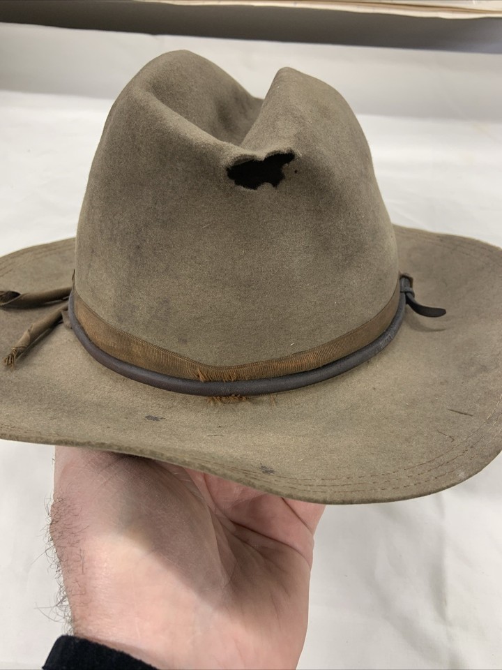 Spanish American War Hat marked Unit Co K 2nd Mo Vols Camp Geo H Thomas ...
