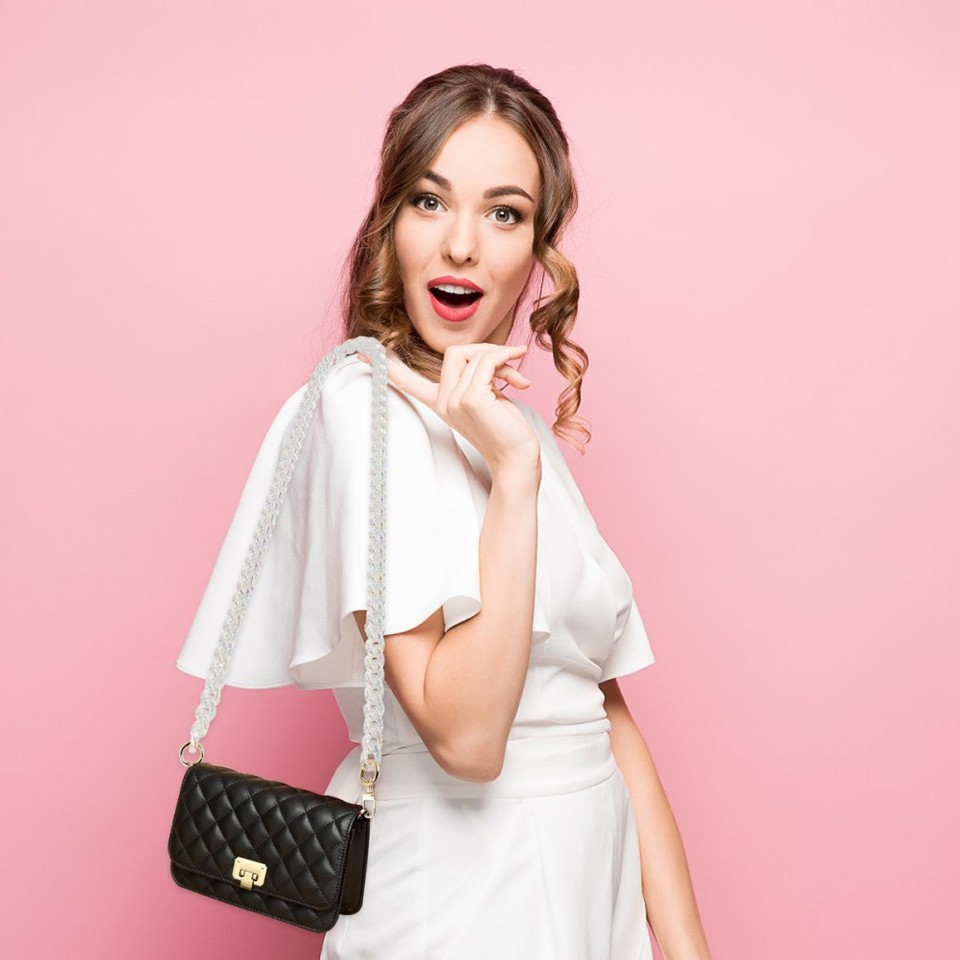 DIY Strap Bag Chain Purse Bags Shoulder Handbag Replacement Acrylic ...