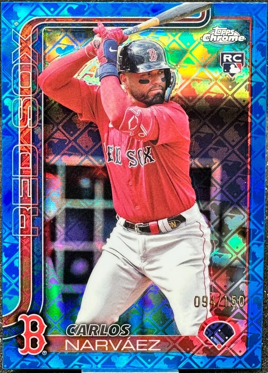 2025 Topps Chrome - Carlos Narvaez #194 Blue Refractor /150 (RC) for ...