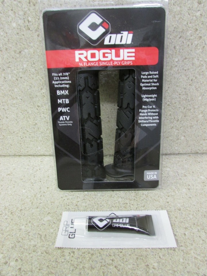 ODI BLACK ROGUE ATV GRIPS & GLUE SUZUKI LTZ400 LTR450 LTZ250 LT250R ...