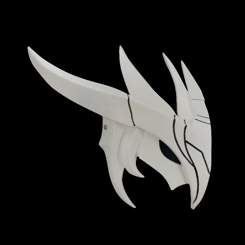 Game LOL League of Legends Yone Coaplay Mask White Resin Mask Halloween ...