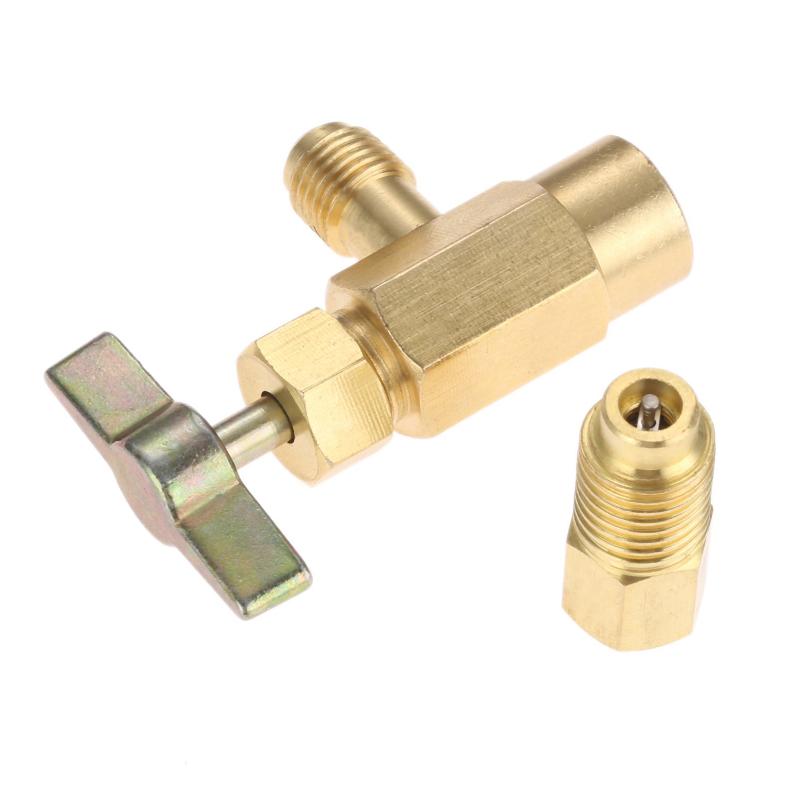 R1234yf A/C Can Tap Dispenser 1/2" ACME LH Tapper Dispensing Valve with ...