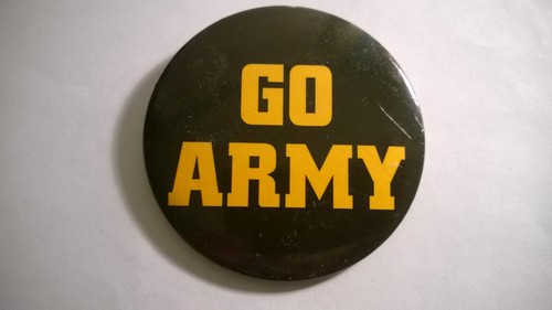 VINTAGE " GO ARMY " PINBACK BUTTON 3" | eBay