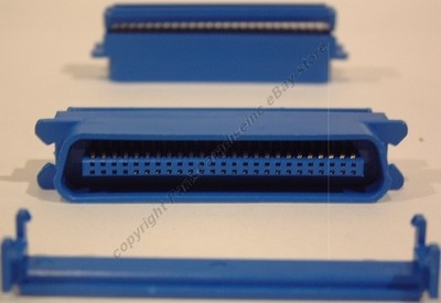 Male CENTRONICS 50pin/wire SCSI ribbon cable Crimp IDC End/Connector PC ...