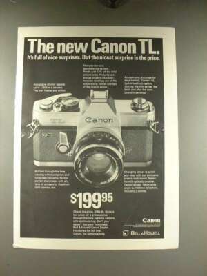 1968 Canon TL Camera Ad - Full of Nice Surprises | eBay