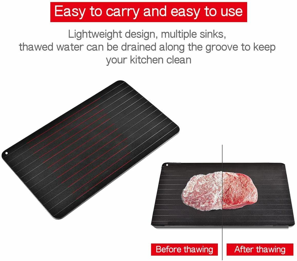 Magic Metal Plate Defrosting Tray Fast Thawing Frozen Meat Defrost ...