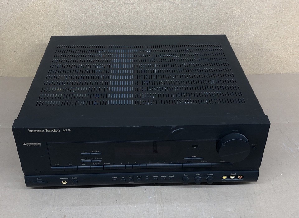 Harman Kardon AVR40 Home Theatre Surround Audio Stereo Receiver TESTED ...