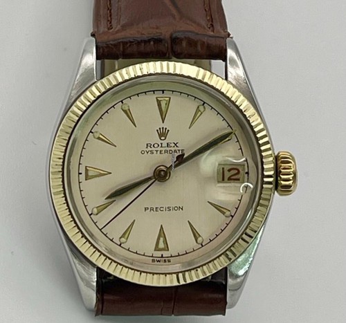 ROLEX OYSTER DATE ROULETTE DATE 1963 Manual wind Ref.6066 Cal.740 SS ...