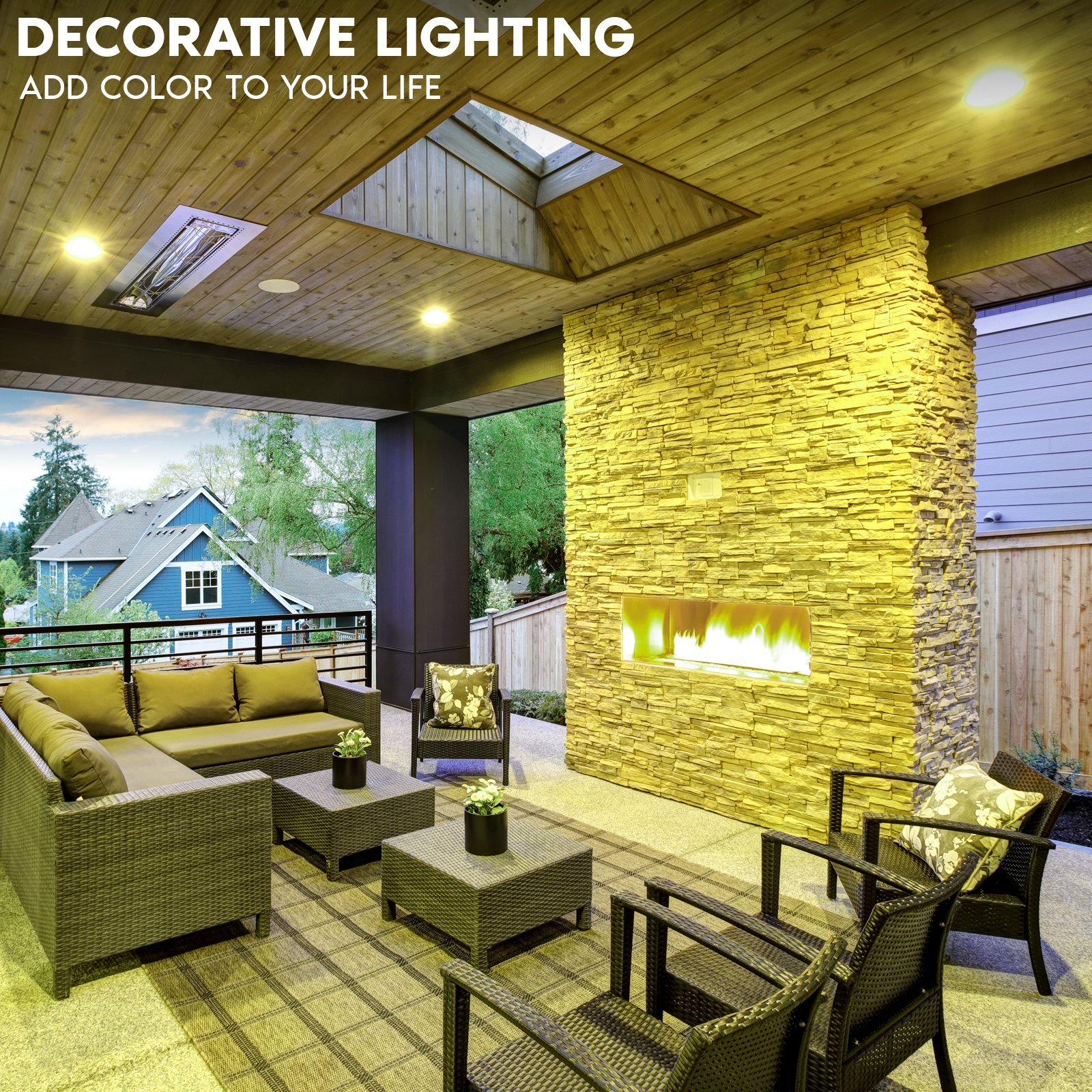 Luxrite LED PAR38 Flood Yellow Light Bulb 8W=45W Damp Rated UL E26 Base ...