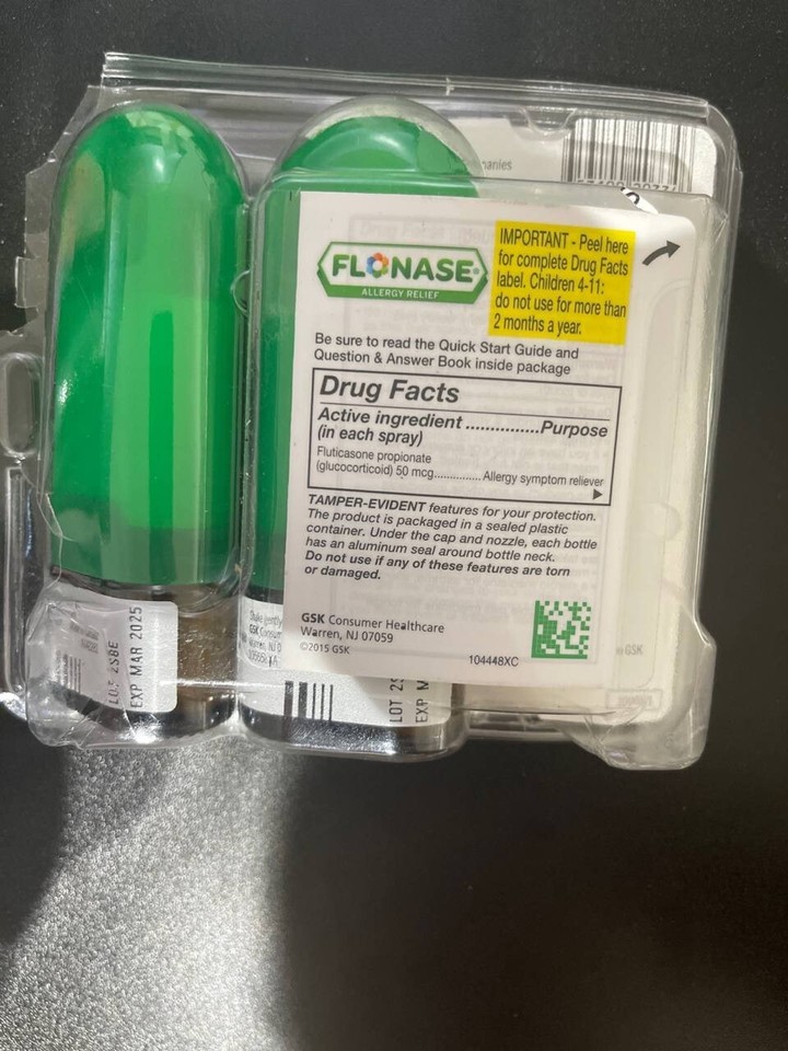 Flonase Allergy Relief Nasal Spray 2x144=288 Sprays TWIN Pack Exp 09/ ...