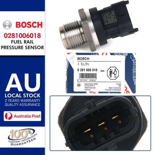 OEM BOSCH Fuel Rail Pressure Sensor For Ford Ranger (ES, ET) 3.0 TDCi ...