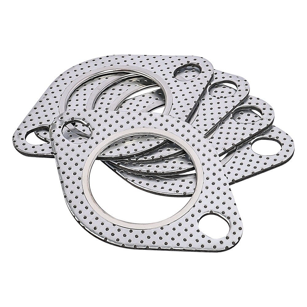 2pcs Two Holes Exhaust Flange Gasket 2/2.5/3 Inch Exhaust Downpipe ...