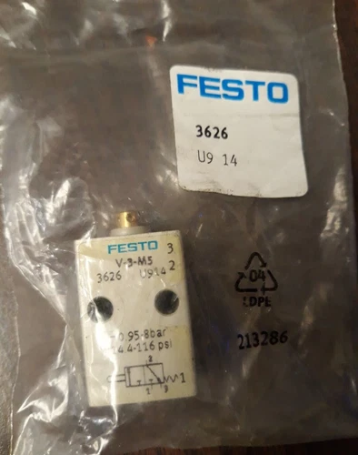 FESTO V-3-M5 3626 Stem Actuated Valve | eBay