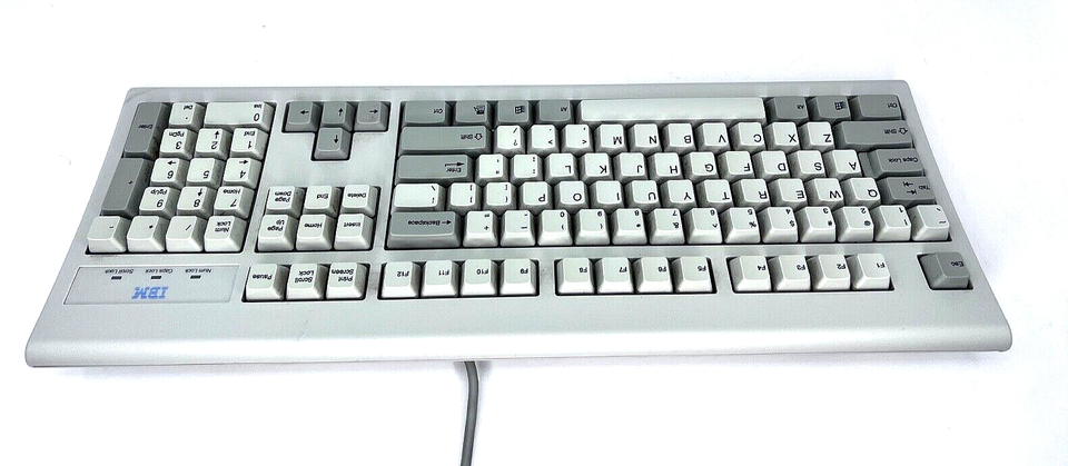 Vintage IBM KB8923 Computer Keyboard Clicky Key White | eBay