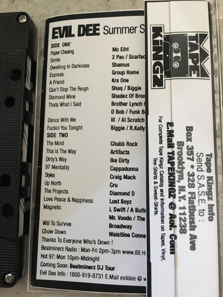DJ EVIL DEE SUMMER SCHOOL VOL. 2 TAPE KINGZ NYC 90S RAP MIXTAPE ...