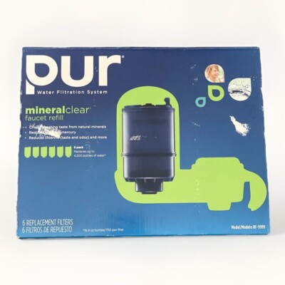 PUR Water Filters RF-9999 Mineral Clear Faucet Replace Filters 6 PACK ...