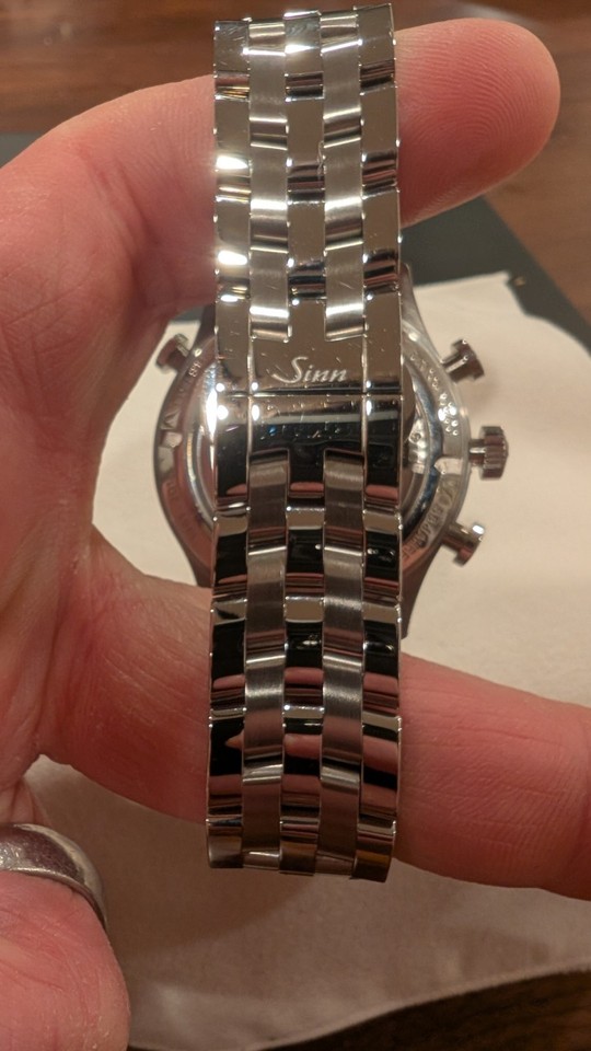 Sinn 910 Anniversary Chronograph Automatic Silver Watch Box & Papers | eBay