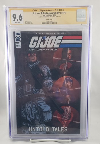 G.I. Joe ARAH #278 Sub Cover CGC SS 9.6 Jamie Sullivan Variant Cover ...