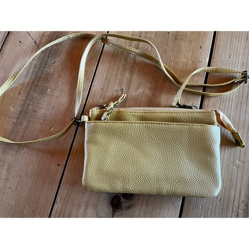 Safe Keeper Women's Crossbody Purse. Pebbled Mustard Color. 3 zipper ...